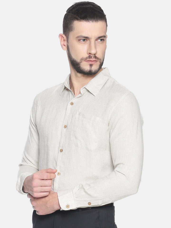Men Formal Shirt made from organic hemp fabric by Ecentric